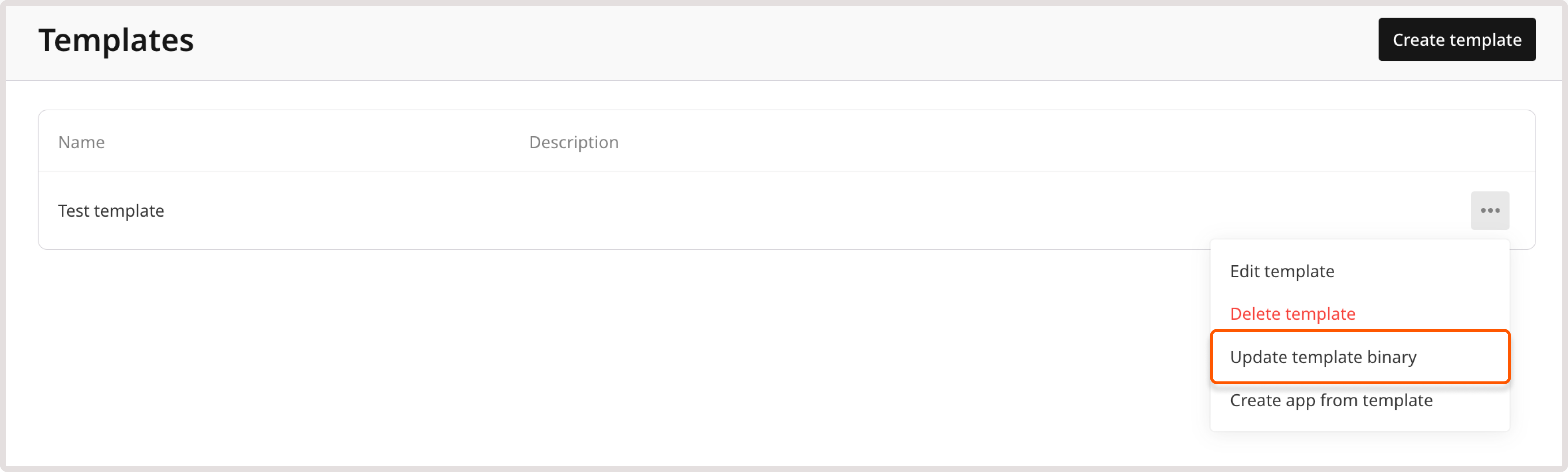 Create and manage templates - CDB DOCUMENTATION